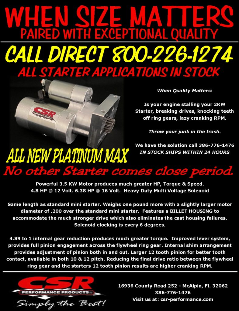 CSR Performance Products – Simply the best!